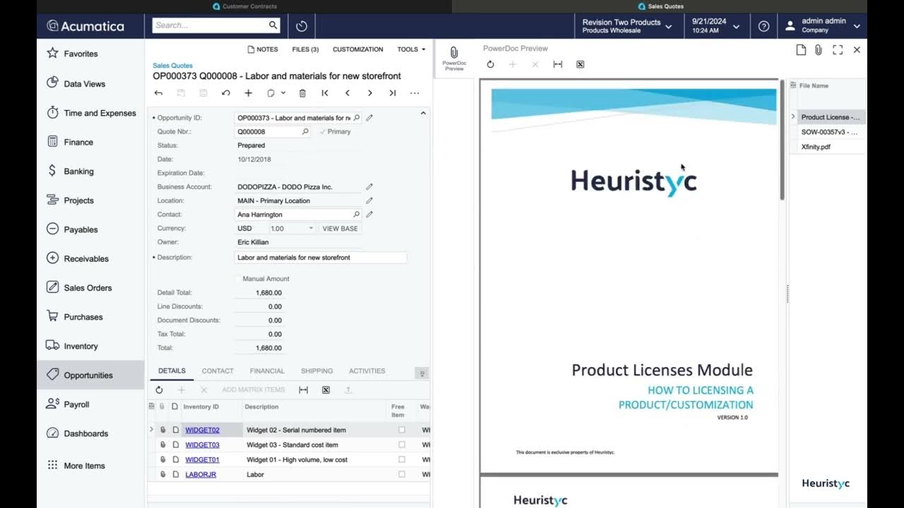 Effortlessly Preview Attached Files in Acumatica with Heuristyc Files Preview - YouTube