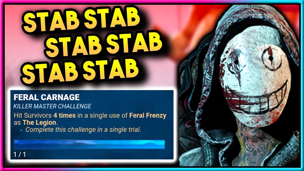 EASY LEGION CHALLENGE FERAL CARNAGE 🔪🔪🔪 - DBD (2020) CHALLENGE HUNTER ...