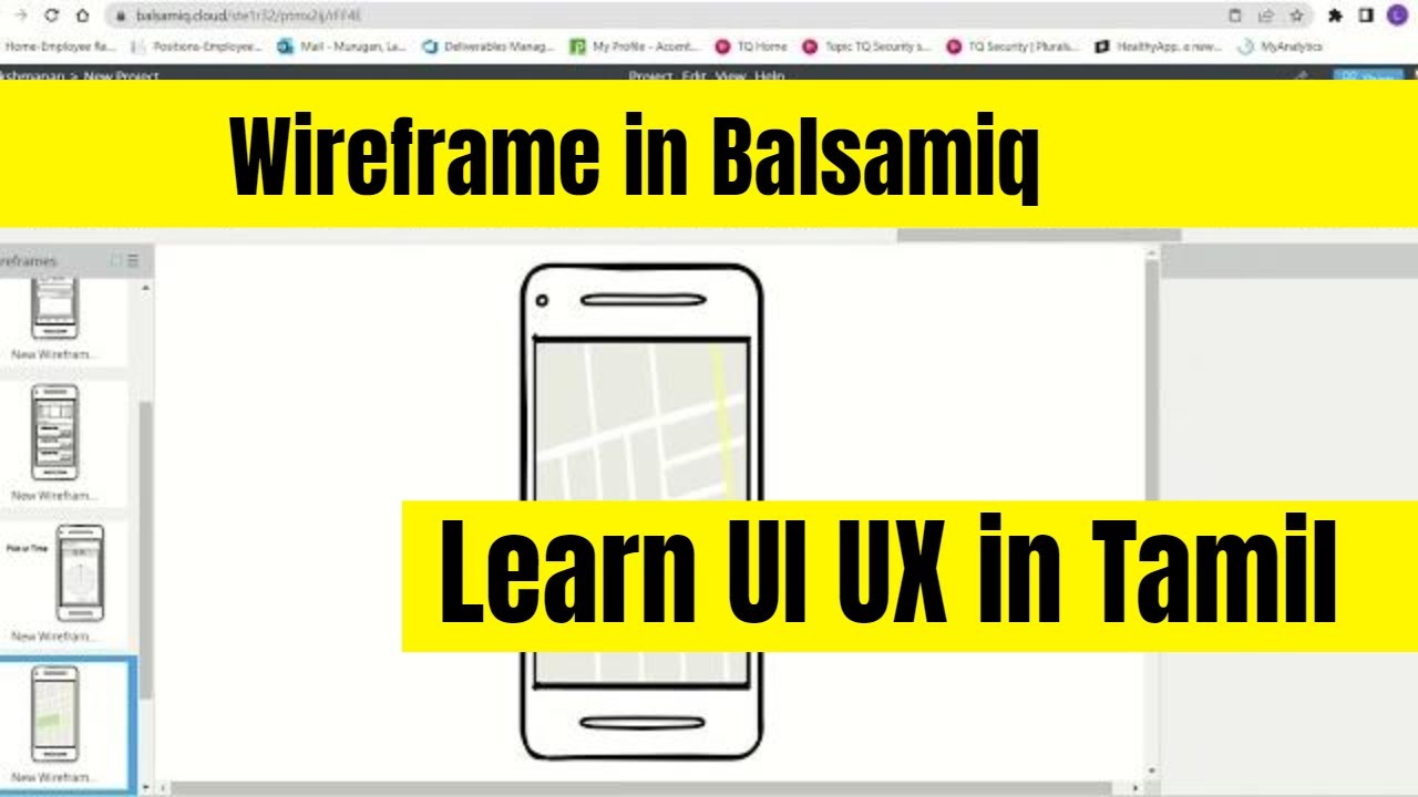 UX wireframing using Balsamiq tool explained in Tamil - YouTube