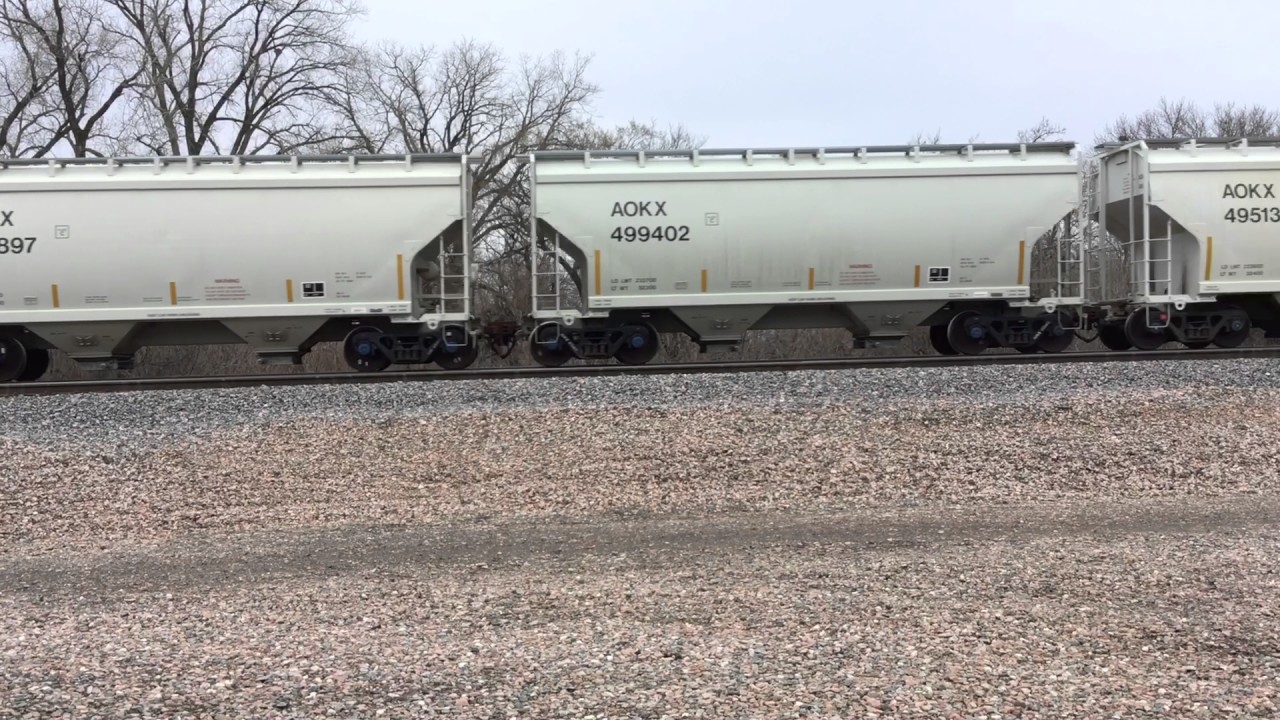 BNSF cement/sand train in Ashland, Ne 3.27.17 - YouTube