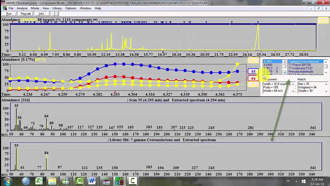 gc ms analysis using deconvolution - YouTube