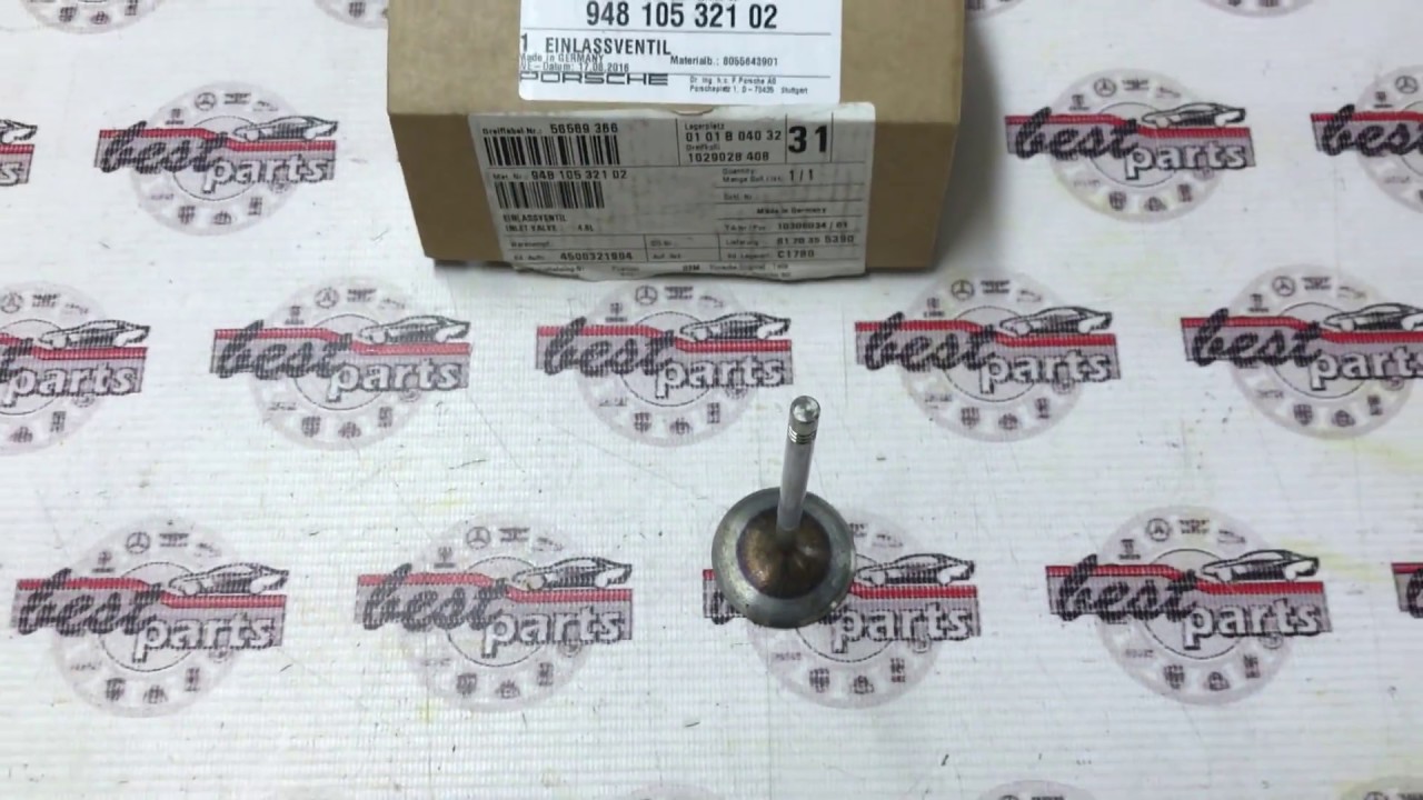 94810532102 Клапан впускной Porsche Cayenne 957/958 / Panamera 970 ...