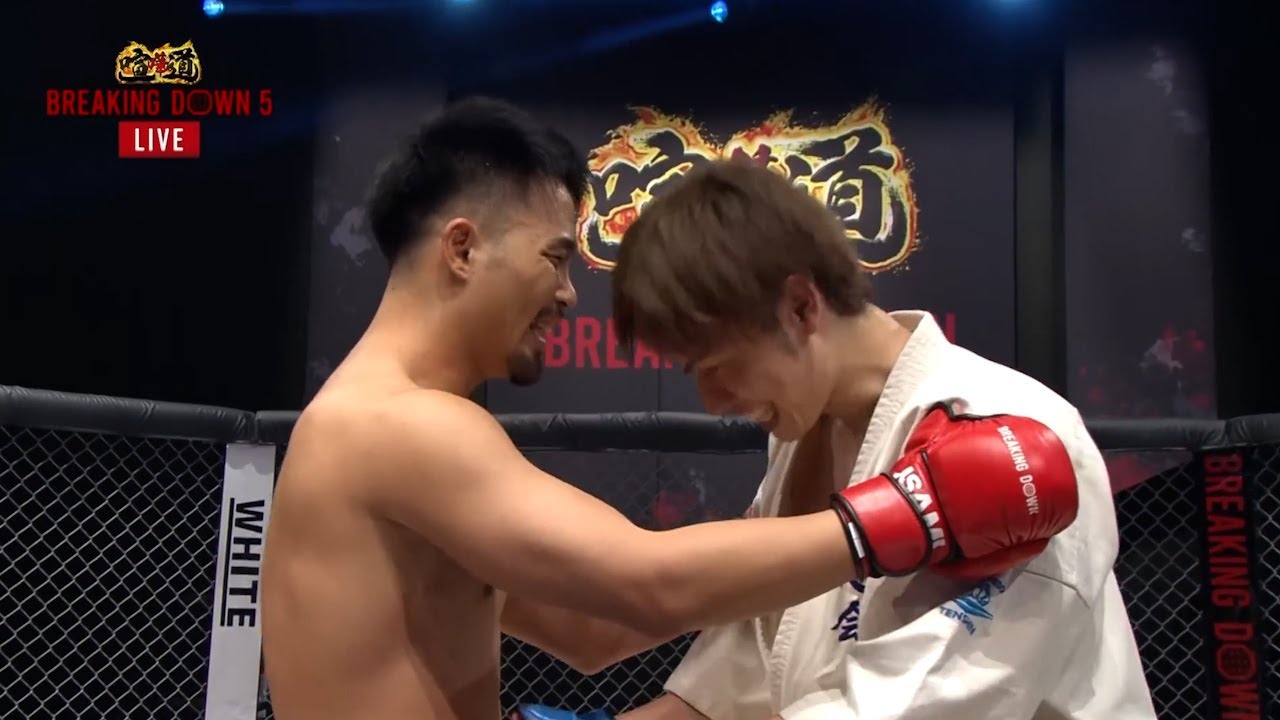 山本隆寛vsみっくん ボクシングvs空手は圧巻の戦いだった。【BreakingDown5】 - YouTube