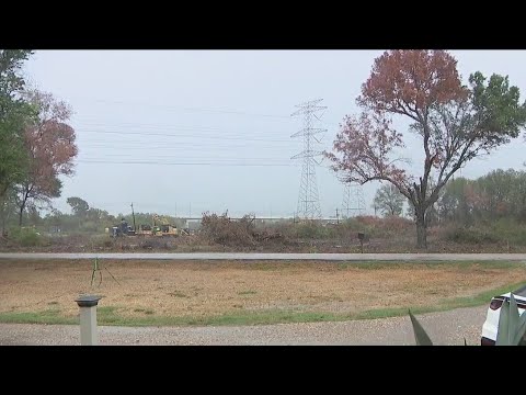 CenterPoint clearing land in Seabrook neighborhood for substation - YouTube