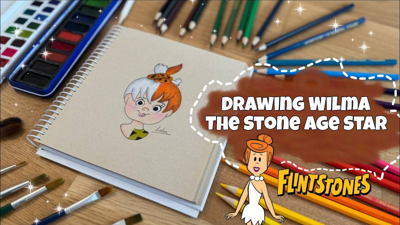How To Draw Wilma Flintstones | How to draw The Flintstones Characters ...