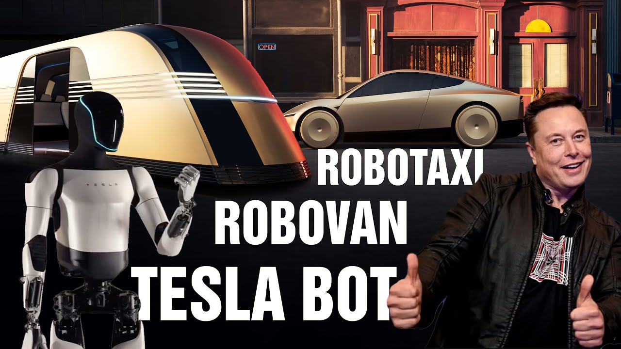 Elon Musk's Futuristic ROBOTAXI, ROBOVAN, and HUMANOID ROBOTS: Welcome ...