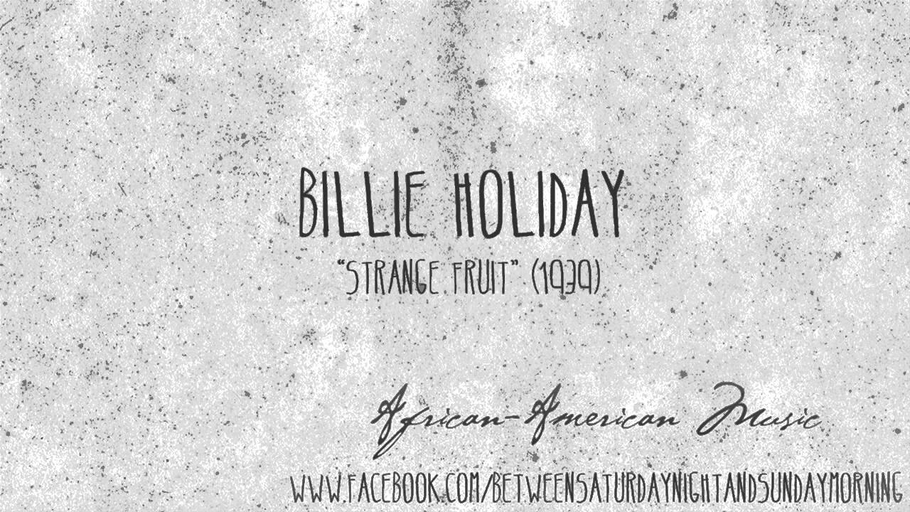 Billie Holiday: Strange Fruit - original 1939 - (HQ 320) - YouTube