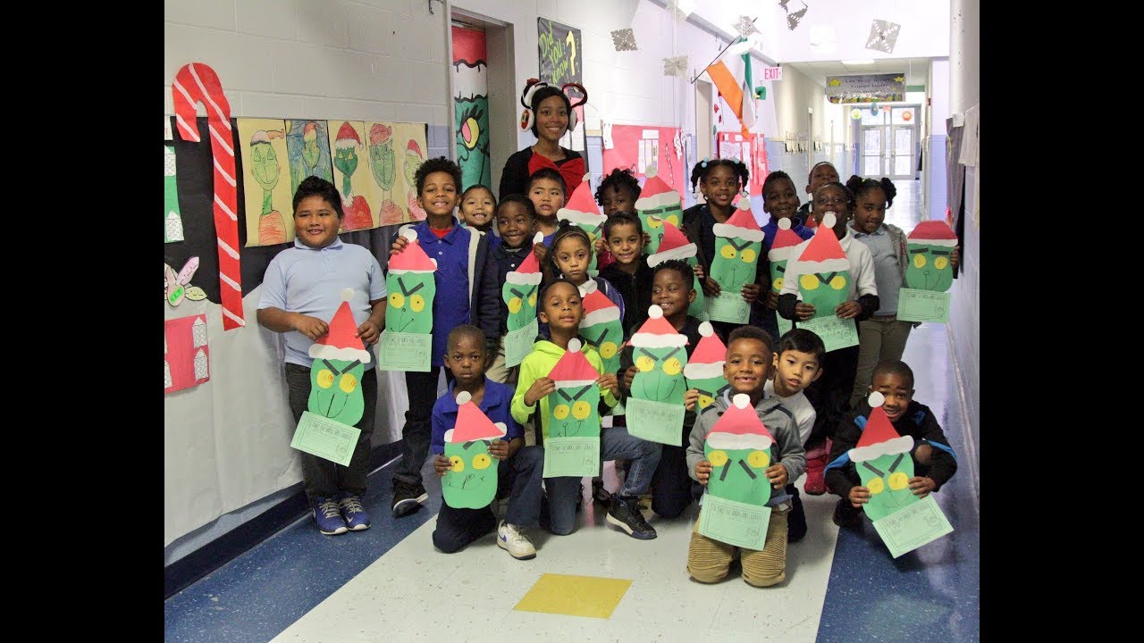 "Grinch Day" at Falkener Elementary - YouTube