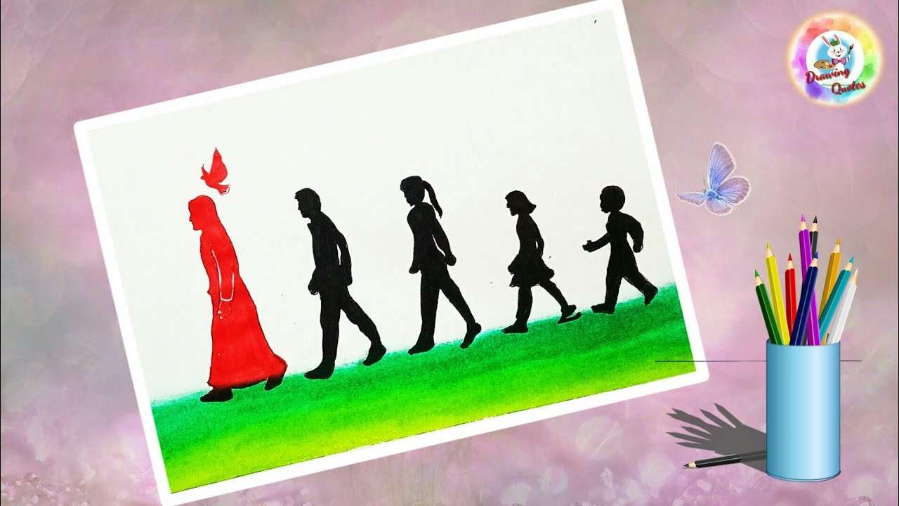 How to Drawing of follow jesus | Drawing quotes | Easy drawing | Anne ...