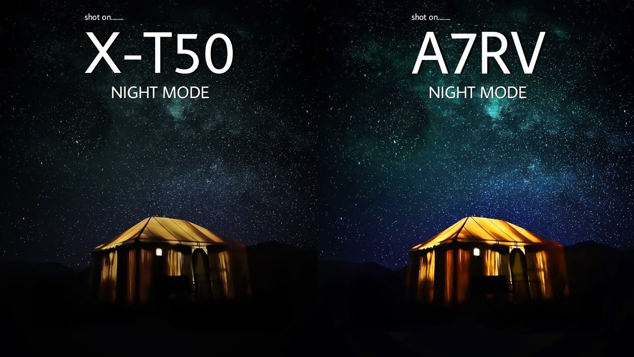 The New FUJIFILM X-T50 VS Sony A7RV | NIGHT MODE | Camera Test - YouTube