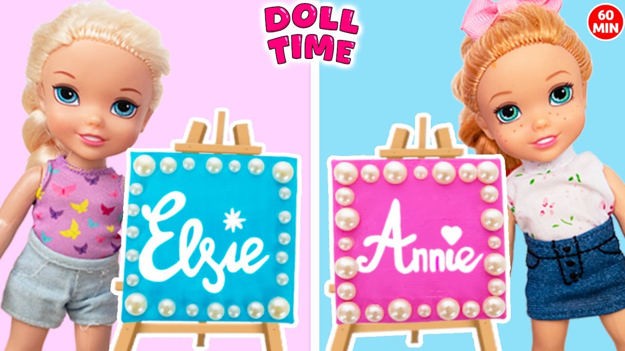 Elsie and Annie Art Class DIY for Kids | 1 Hour Video - YouTube