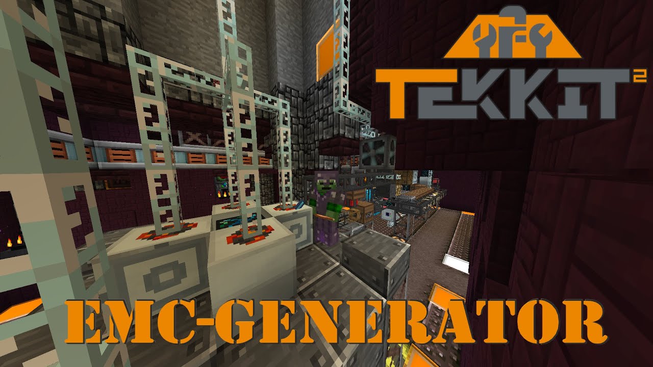x4 EMC-Generator! Blaze Rods w/ Logistic pipes | Tekkit 2 - YouTube