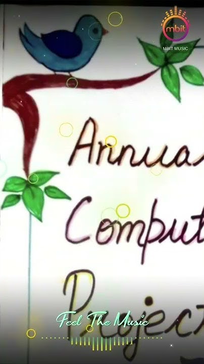 # computer project # front page design - YouTube