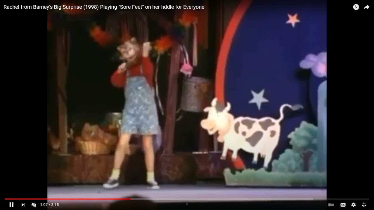 Rachel from Barney's Big Surprise (1998) Playing to Joy to the World on ...