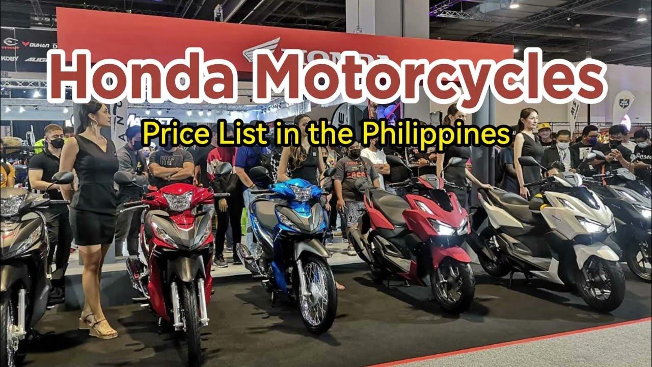Honda Motorcycle Price List in the Philippines - YouTube