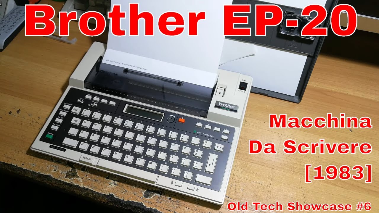 Brother EP-20: Incredibile Macchina da Scrivere del 1983 - YouTube