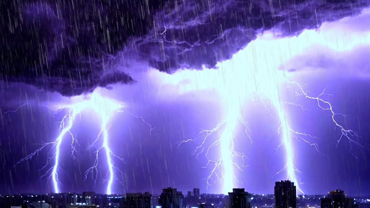 Relaxing Thunderstorm in the Forest for Deep Rest ⚡ Soothing Rain and ...