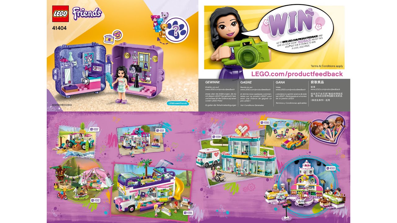 Lego Friends 41404 part 2 | Emma's Play Cube | Instructions - YouTube