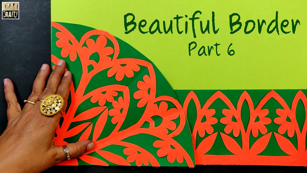 Make BEAUTIFUL BORDER within a few minutes | Part 6 | DIY - YouTube