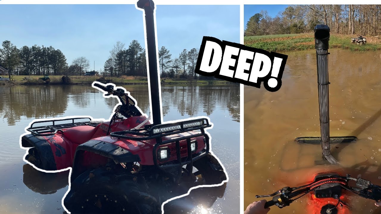 Taking the 300 DEEP DEEP in Kyle's POND! - YouTube