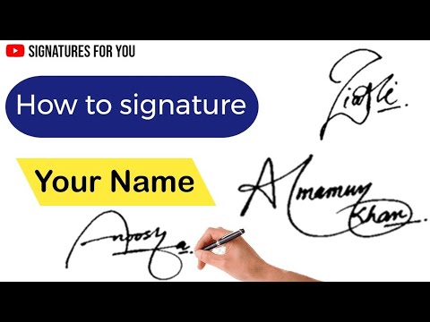 ️ how to signature your name | A to Z signatures | Autograph ...