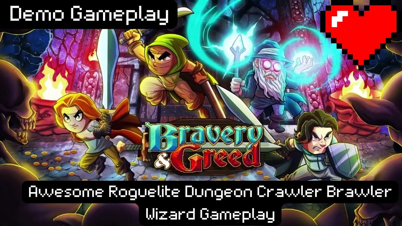 Bravery and Greed Roguelite Brawl Dungeon Crawler Wizard Demo - YouTube