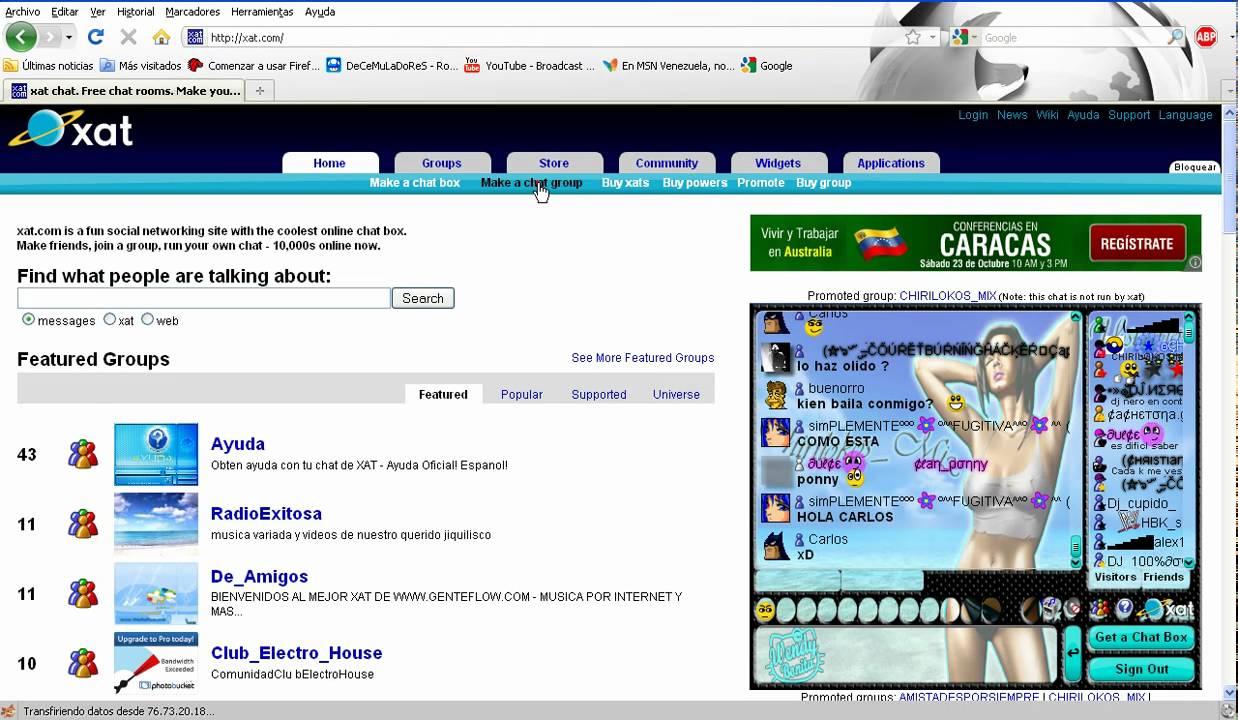 como crear un chat de xat.com - YouTube