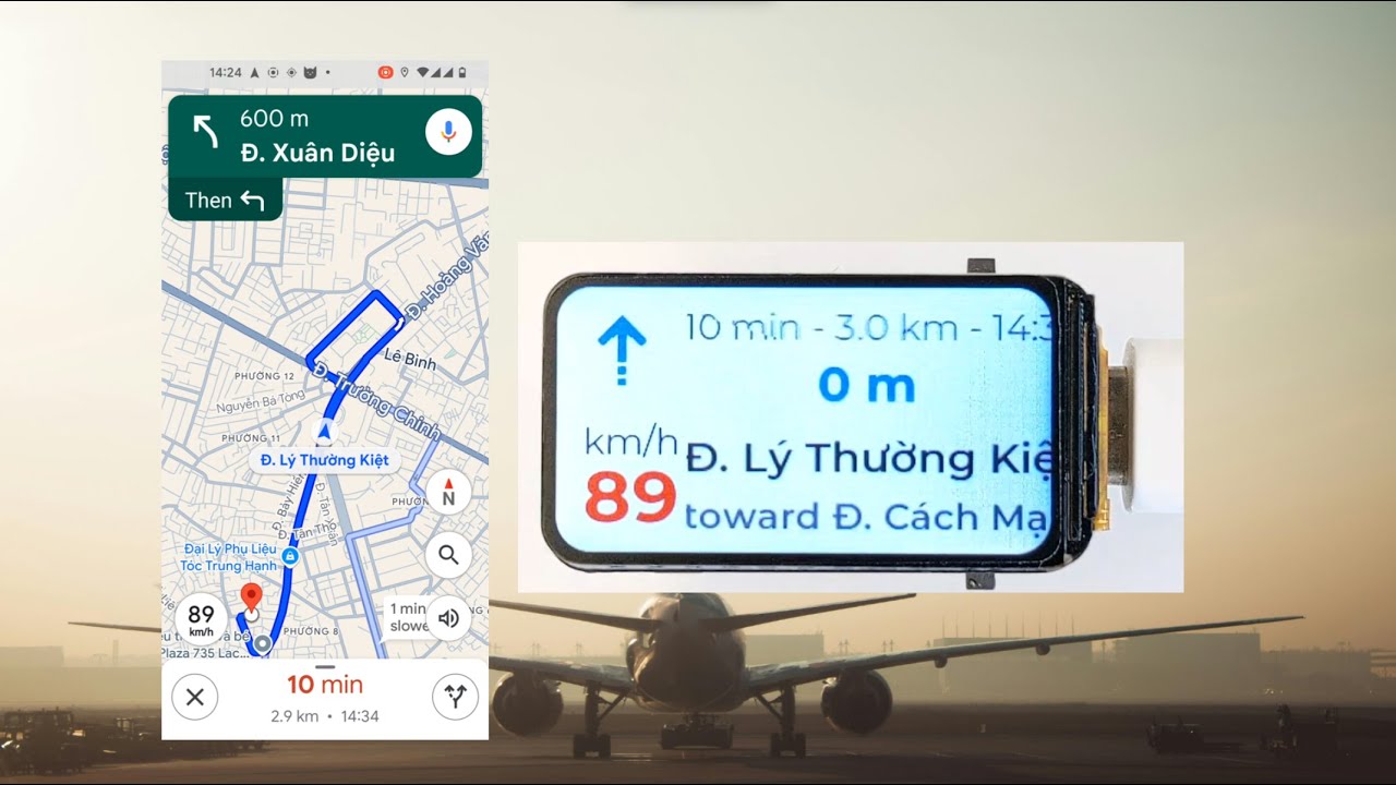 Google Maps navigation on ESP32 with LVGL - YouTube