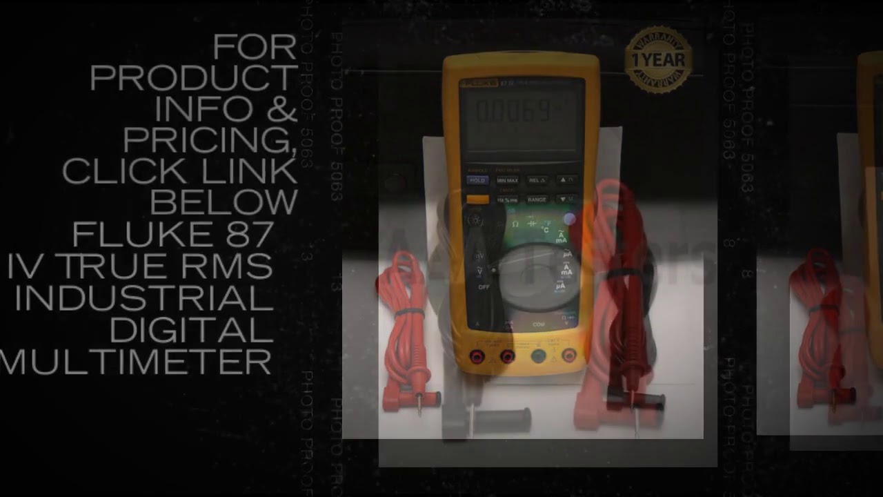Fluke 87 IV True RMS Industrial Digital Multimeter - YouTube