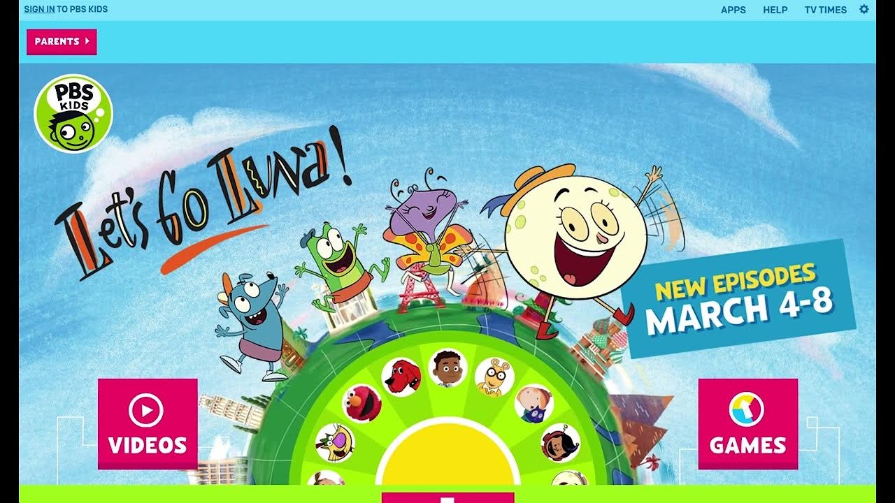 PBS KIDS Let's Go Luna homepage takeover - YouTube