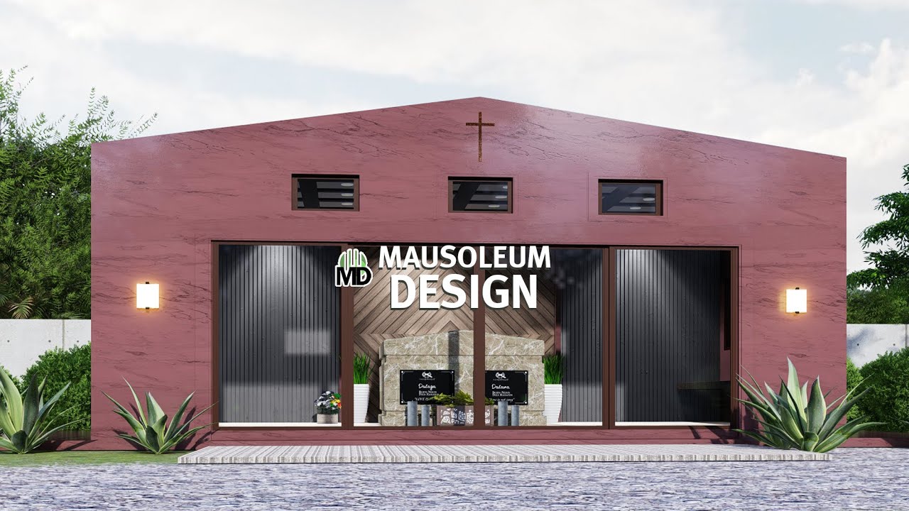 Mausoleum Design - Red Modern Mausoleum EP29 - YouTube