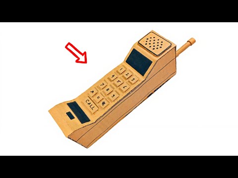 Kartondan Telefon Nasıl Yapılır | Ev Yapımı Karton Telefon Modeli