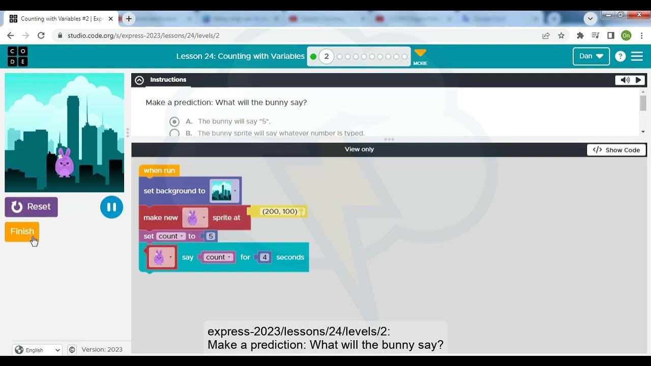 Learn Computer Science - Code.org - express-2023 L24L2 - YouTube
