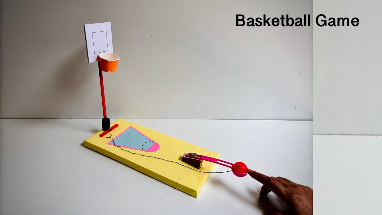 How to Make DIY Basketball Game at Home || Easy Mini Basketball Using ...