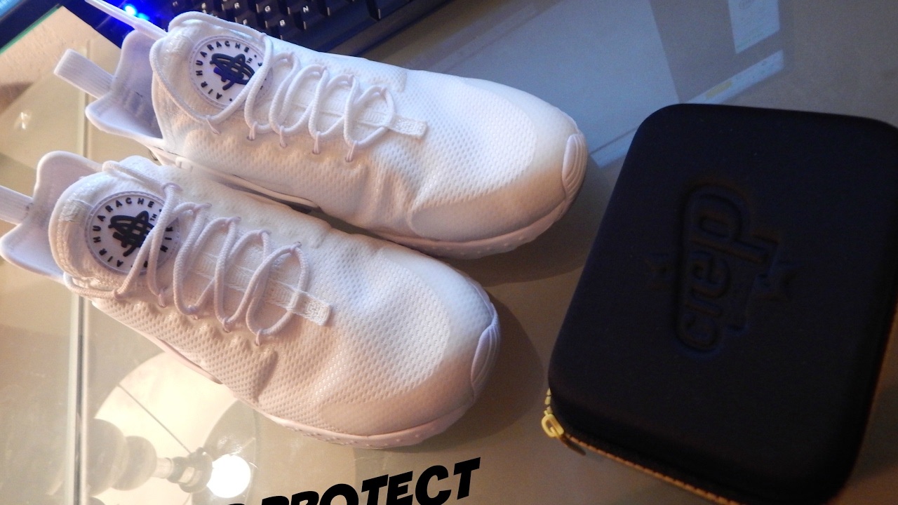 Crep Proect on All White Shoes - YouTube