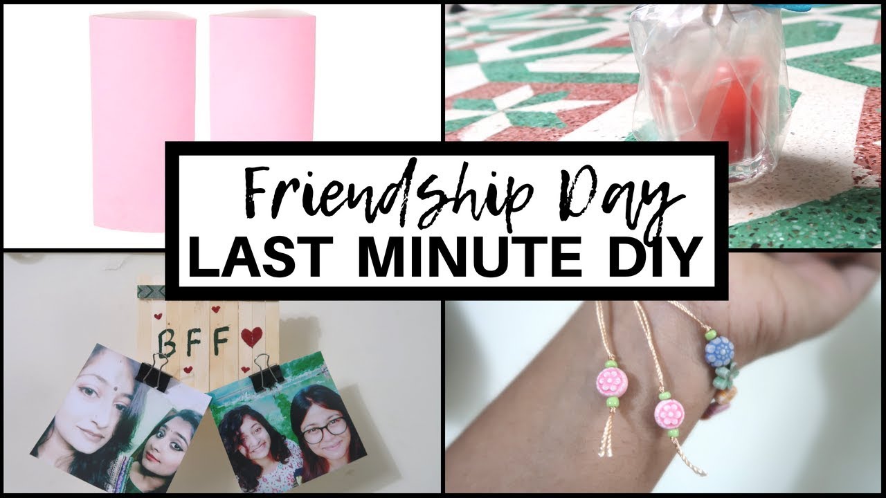 Last minute DIY for Friendship Day || Easy + Cheap + Personalised - YouTube