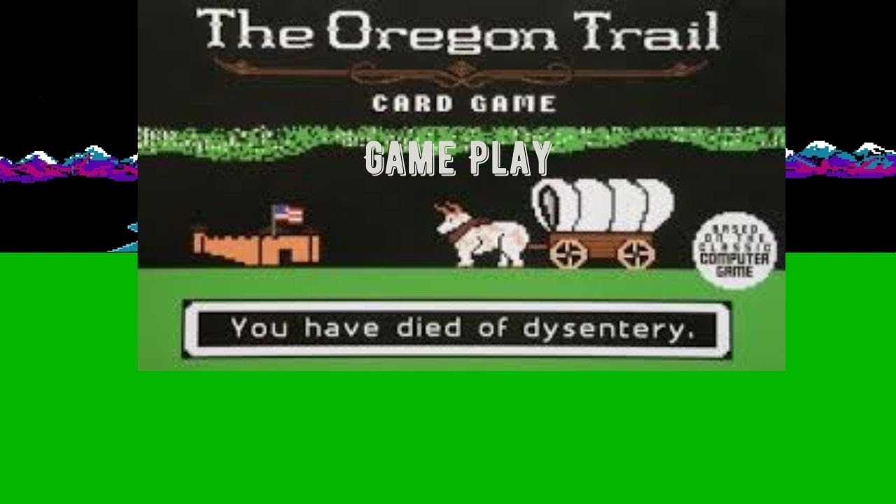 The Oregon Trail Card Game: Game Play - YouTube