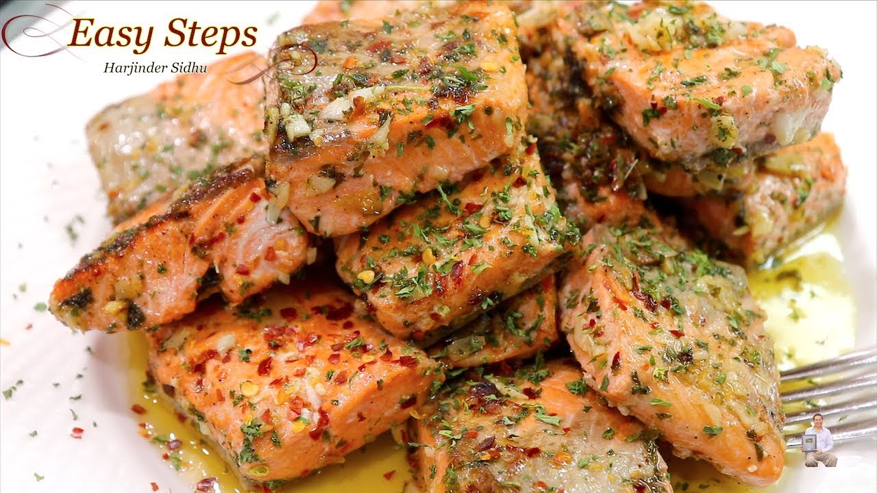 Garlic Salmon Recipe | How To Make Salmon Tasty & Delicious in 6 ...