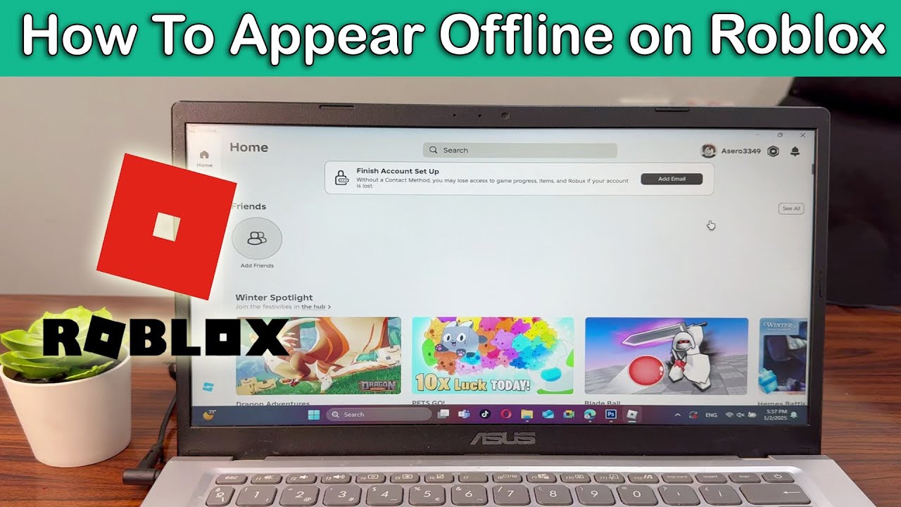 How to Appear Offline on Roblox Step by Step - YouTube