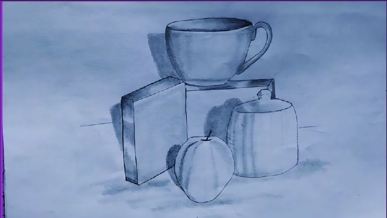 still life drawing part-3 ️| realistic drawing tutorial | tutorial for ...