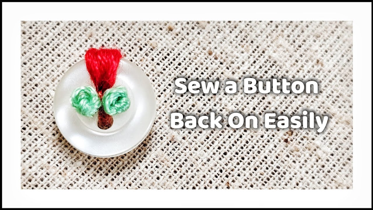 💎When a Button Falls Off, Just Sew It Back Like This - YouTube