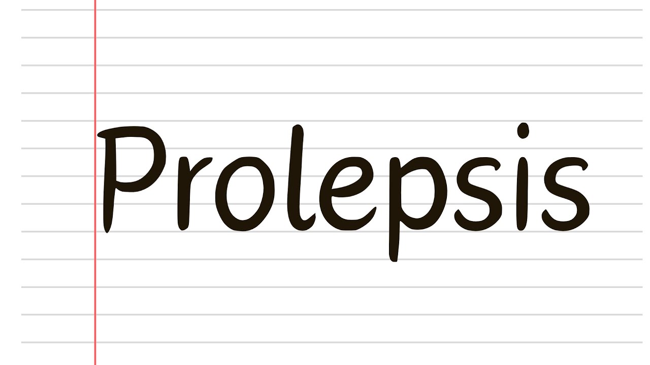 Prolepsis (Literary device), What is prolepsis in literature? - YouTube