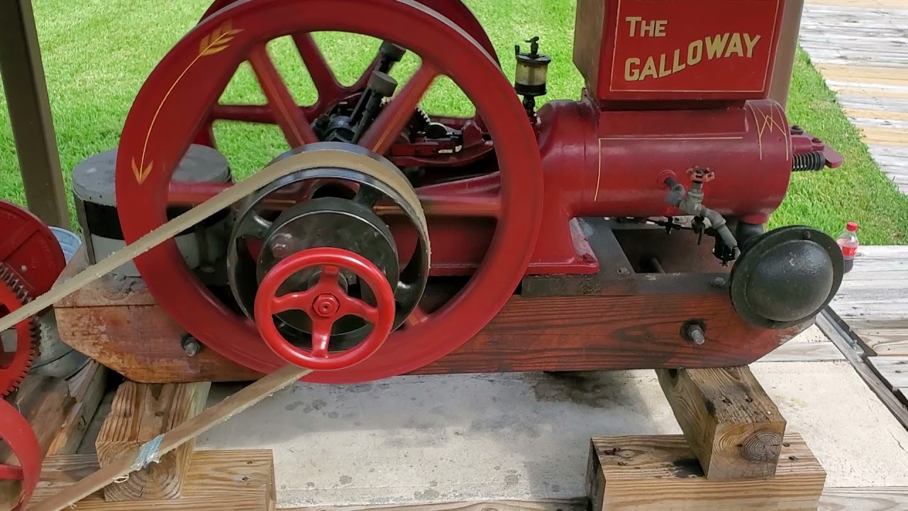 The Galloway hit and miss engine - YouTube