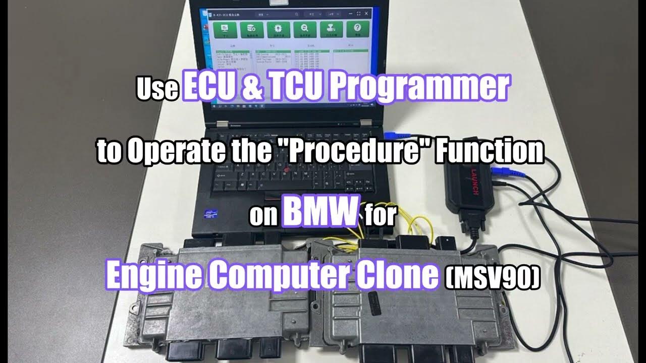 X 431 ECU & TCU Programmer The procedure function on BMW for Engine Computer Clone MSV90 - YouTube