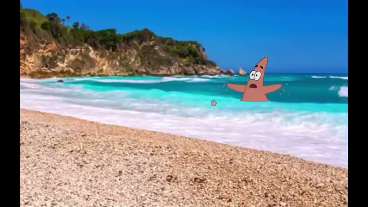 Patrick drowning in the ocean - YouTube