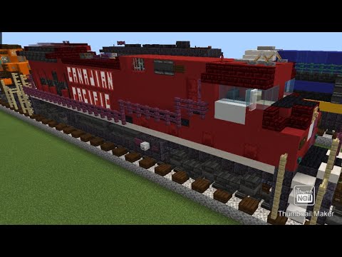 Minecraft Canadian Pacific AC44CW Locomotive Tutorial - YouTube