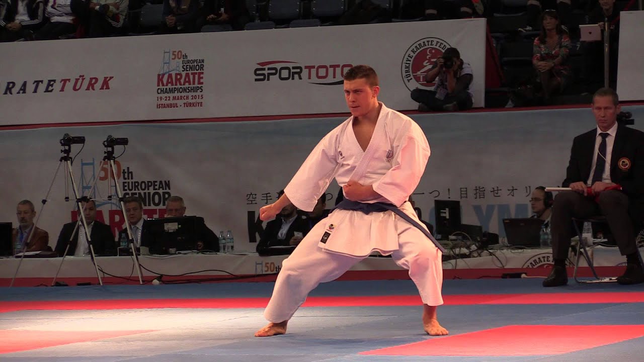 Kata Goju Shiho Dai. Mattia BUSATO of Italy. 2015 European Karate ...