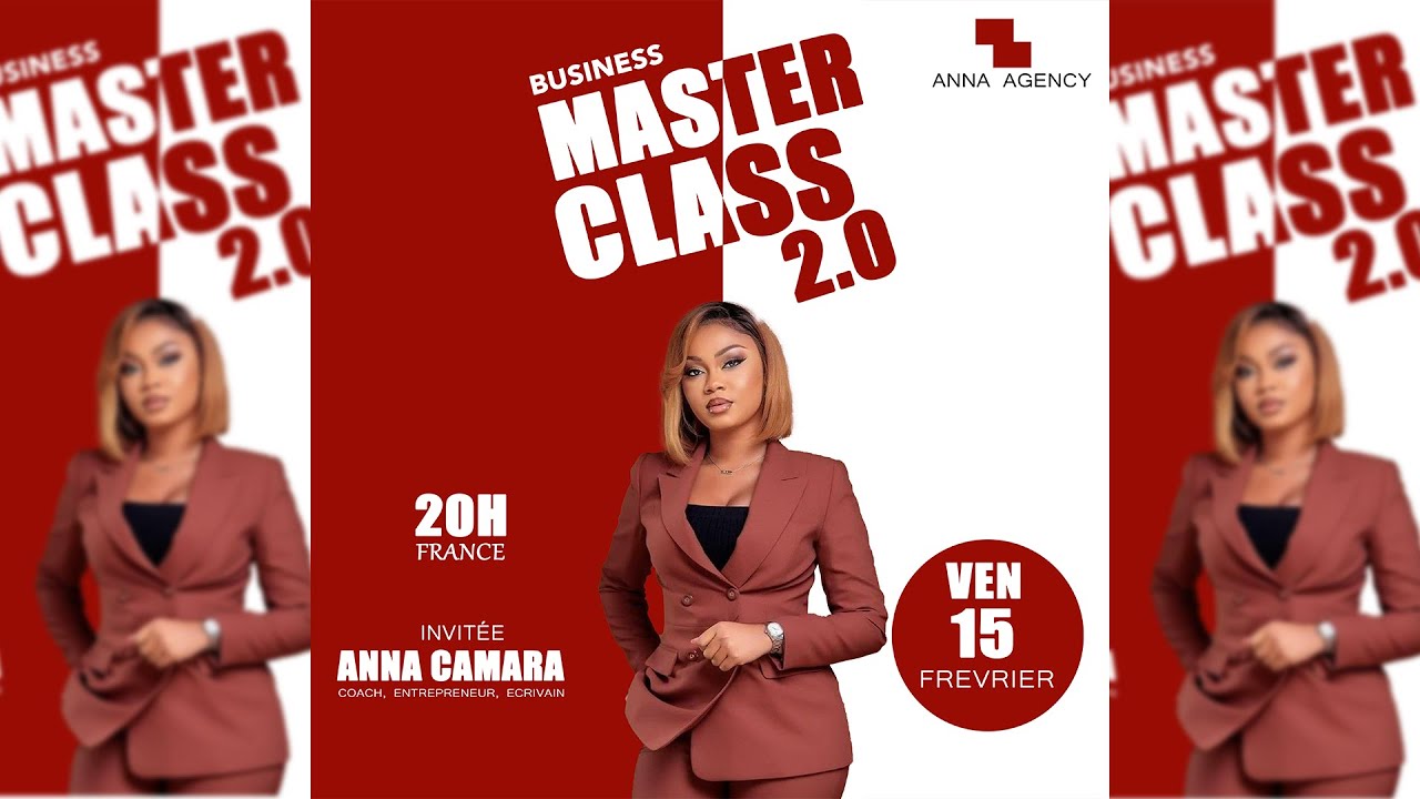 Comment faire un Flyer de masterclass dans Photoshop - YouTube