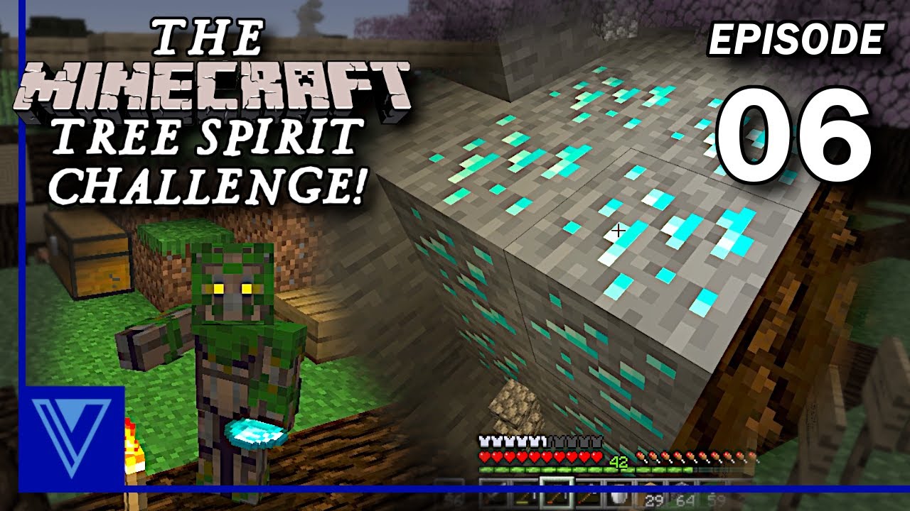 WE FOUND DIAMONDS! & Lots of Villager Trading | Tree Spirit Challenge ...