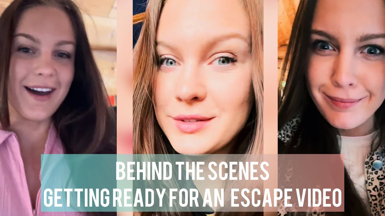 Behind the scenes! Getting ready to go film an escape!!! - YouTube